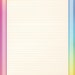 Retro Rainbow Lined Writing/background Papers--instant Download--8 1/2 ...