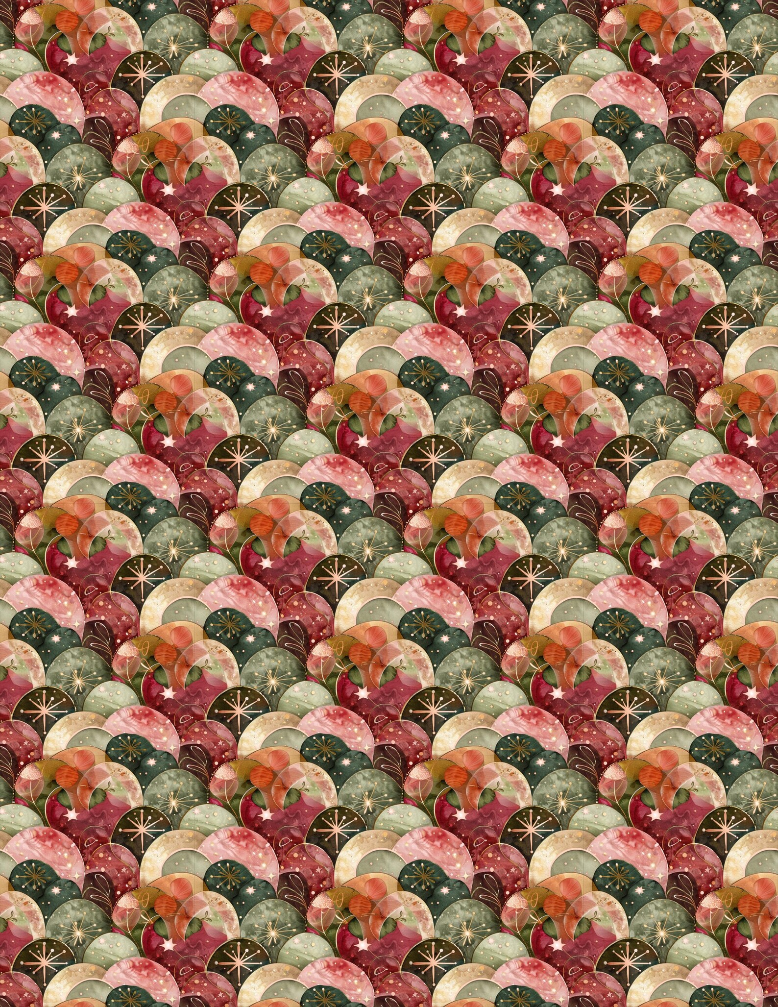 Dollar Pack Digital Papers--70s Retro Baubles in Two Scales, With Three ...
