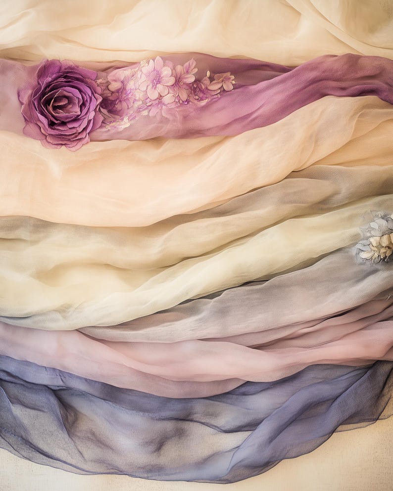 Sheer Textile One and Two Digital Prints--8x10--300 DPI--PNG and JPG - Etsy
