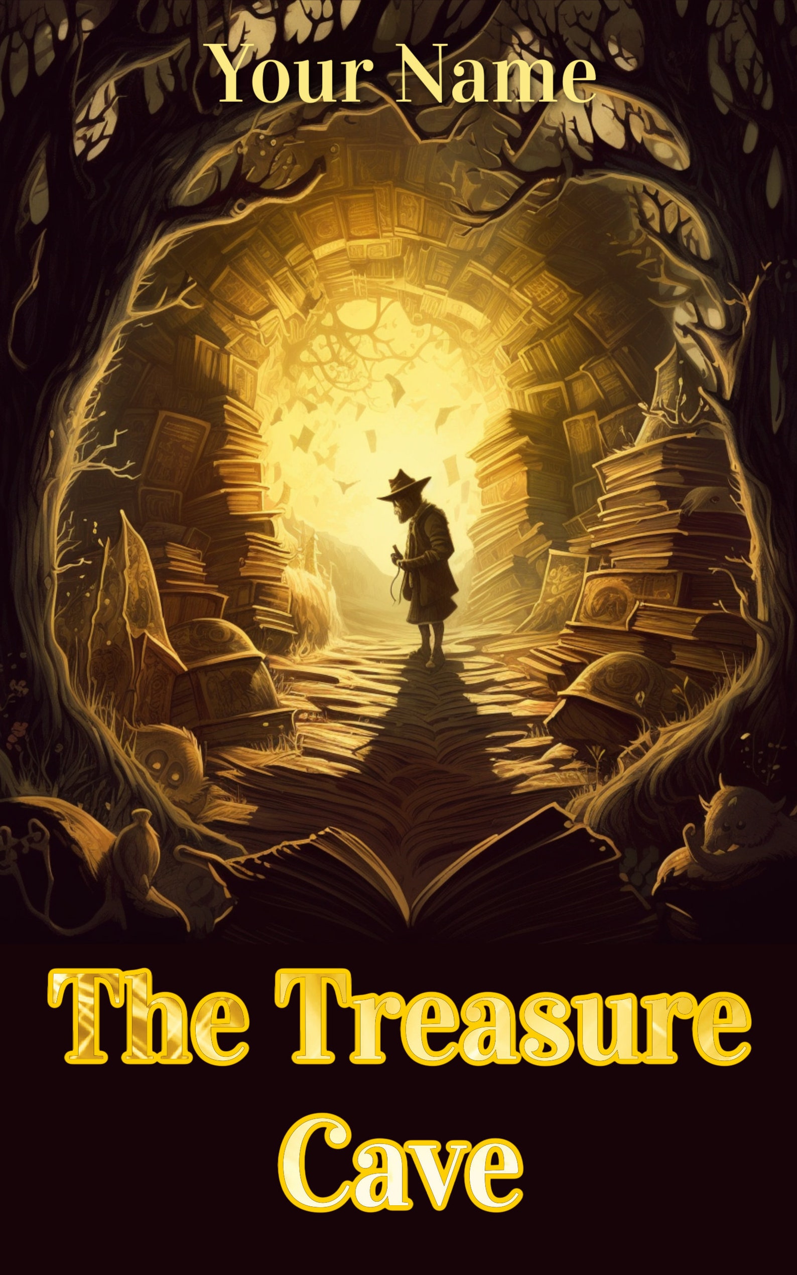 Ya/fantasy/speculative Fiction Novel Cover Art--the Treasure Cave ...