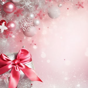 Five Retro Pink Christmas Background Digital Papers--8.5 X 11--300dpi ...