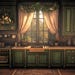 Five Landscape Cozy Kitchen Backdrops, Dollhouse Wallpaper--jpg Files ...