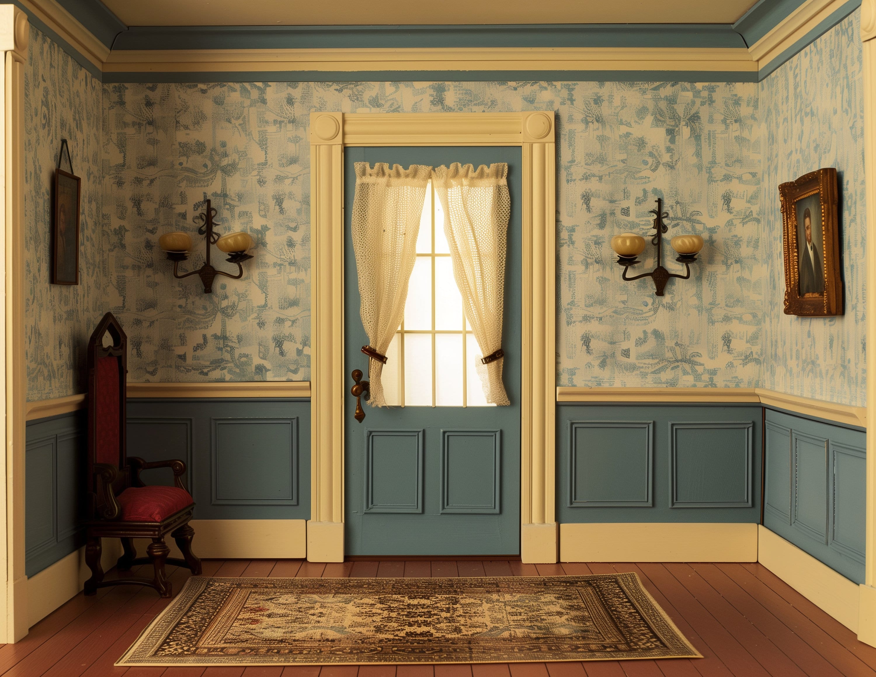 Dollhouse Room Backgrounds for Paper Doll Play, Dioramas, Etc. -jpg ...