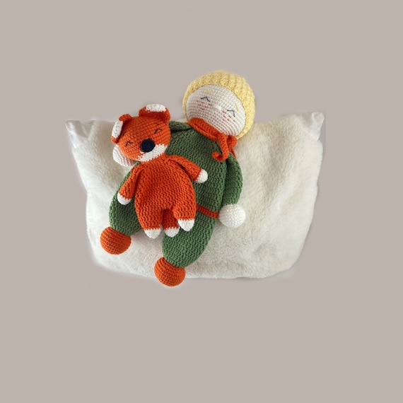 Little Prince Amigurumi Newborn Comforter Gift Crochet Fox | Etsy