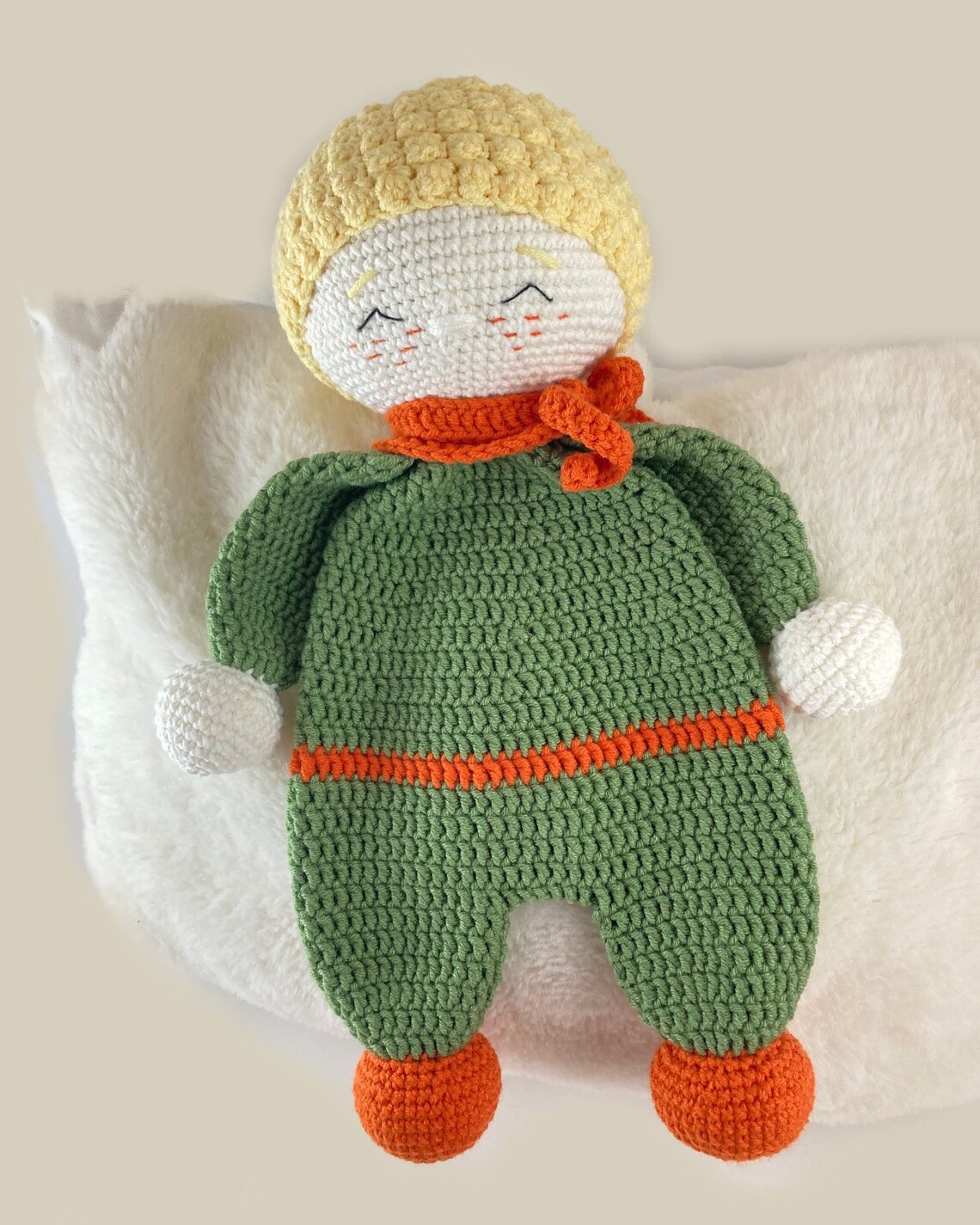 Little Prince Amigurumi Newborn Comforter Gift Crochet Fox - Etsy