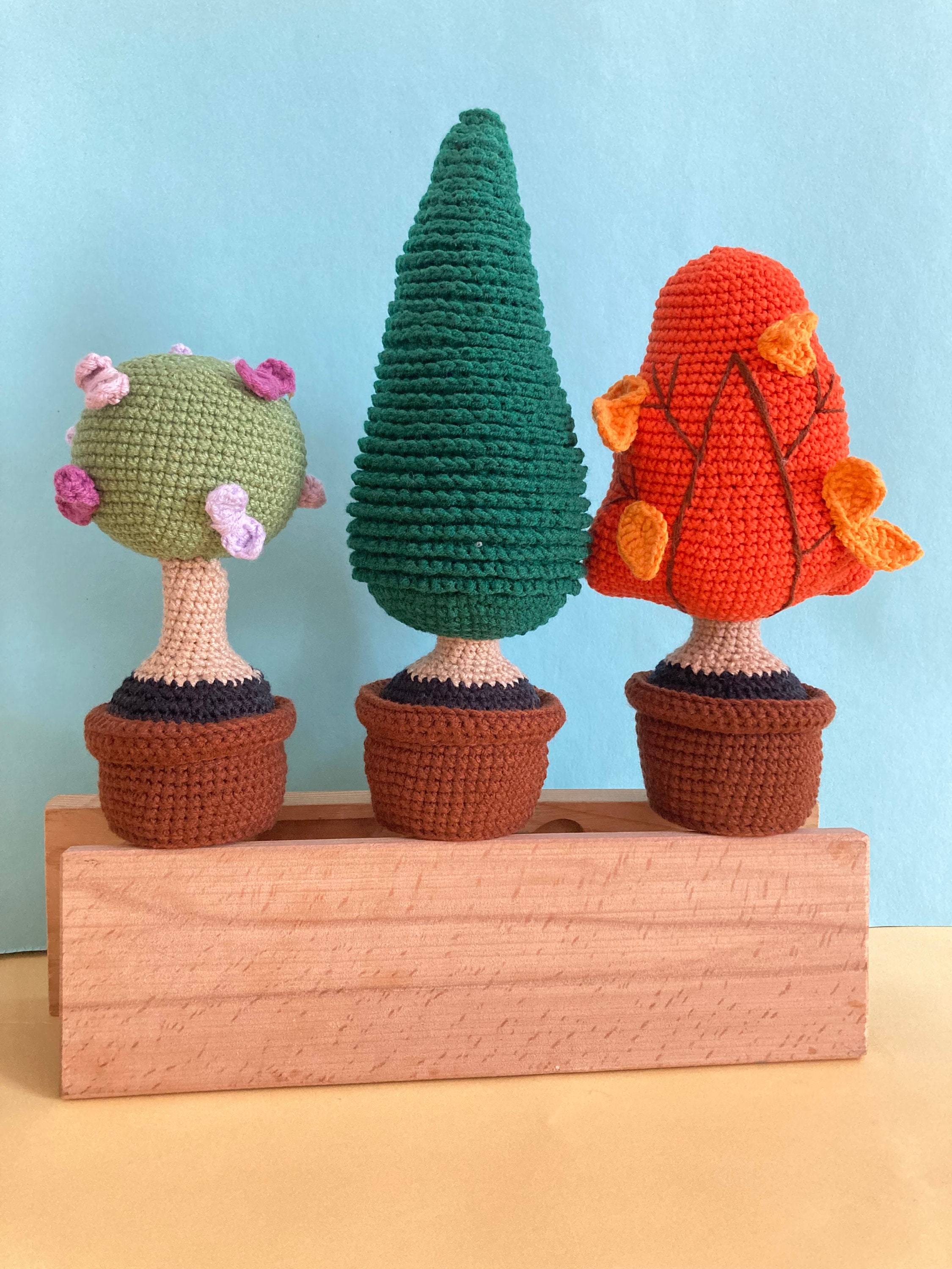 Crochet Trees, Home Decor Nature, Tree Figures, Handmade Trees, Stuff ...