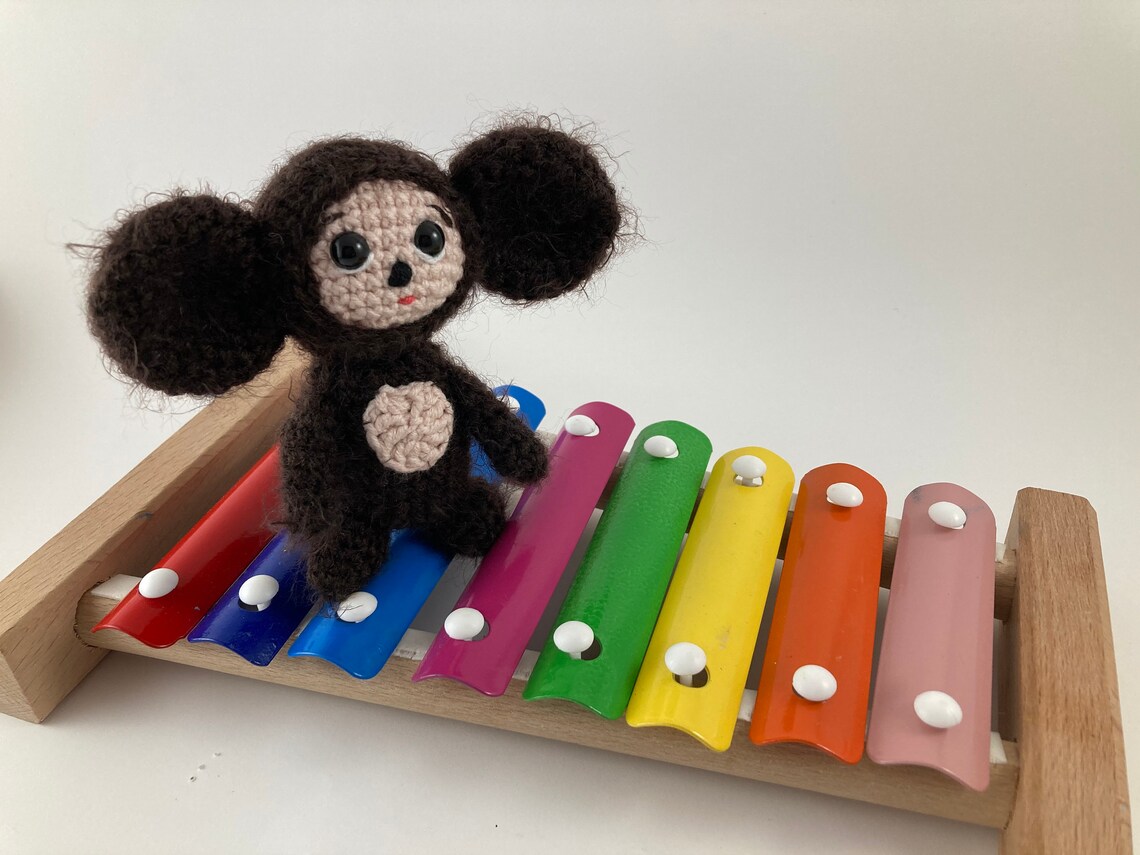 Knitted Cheburashka Hero of Soviet Cartoons Cheburashka - Etsy