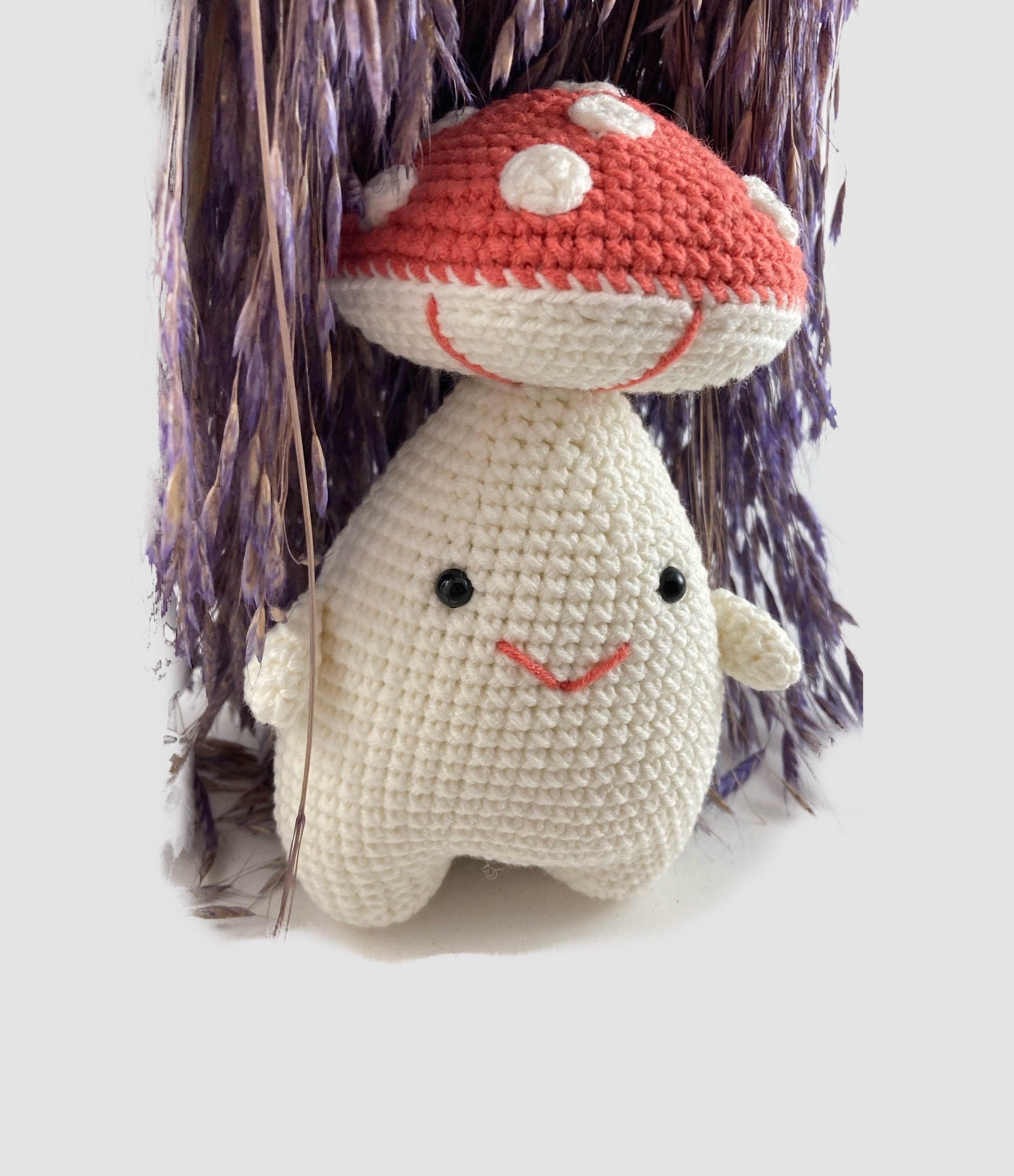 Toys Toys & Games Crocheted Mushroom Plushie Doll Red Mushroom Mushroom ...