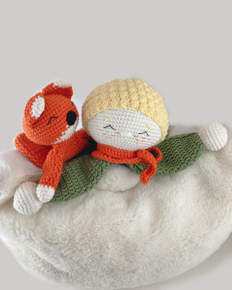 Little Prince Amigurumi Newborn Comforter Gift Crochet Fox - Etsy