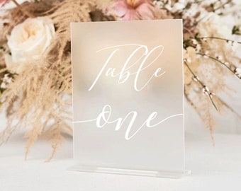 Table Number Sticker Elegant Wedding Reception Vinyl Decal - Etsy