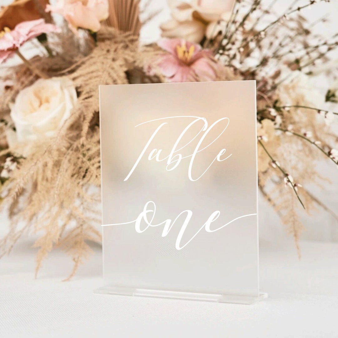 Vinyl Decal Stickers for Table Numbers | DIY Wedding Table Numbers ...