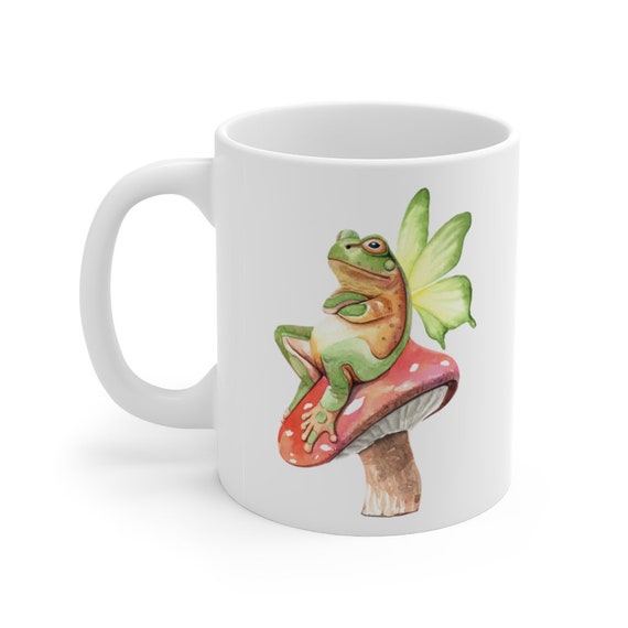 Fairy Frog Mug Cottagecore Cute Frog Coffee Cup Frog on | Etsy