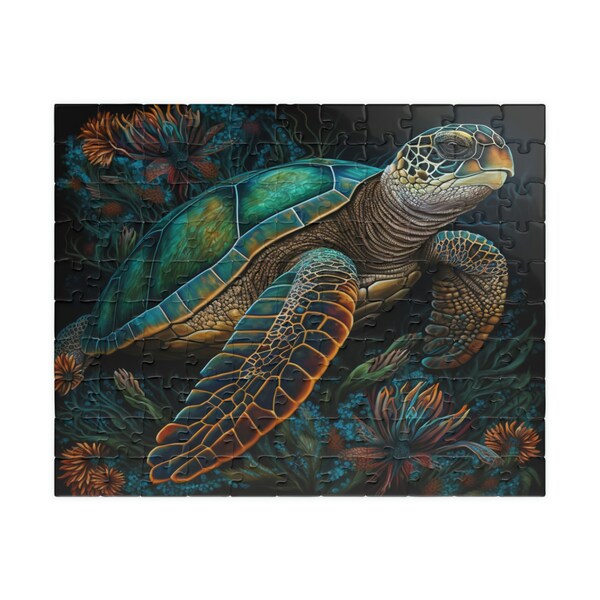 Turtle Puzzle - Etsy