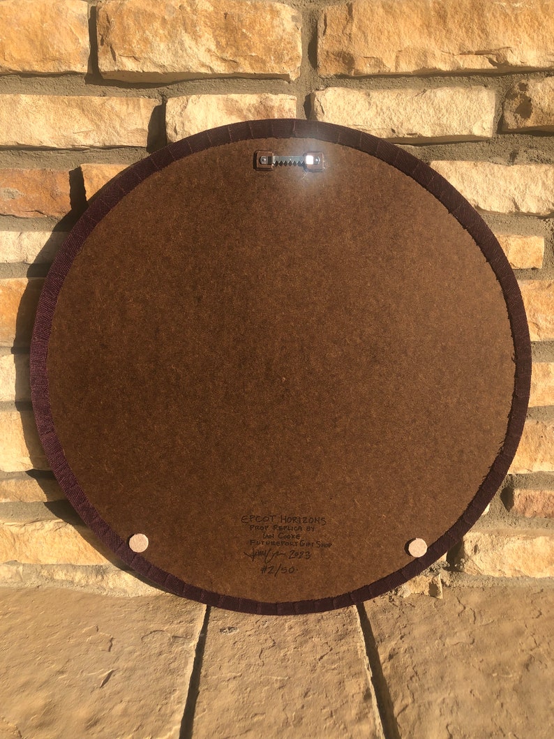 EPCOT HORIZONS Ride Prop Replica Futuristic 80s 90s Geometric Logo ...