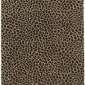 Hand Tufted Leopard Area Rug Wool and Silk Rug Multi Colored Animal ...