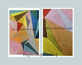 Modern Style Handmade Hand Knotted Hand Tufted Large Area Rug - Etsy