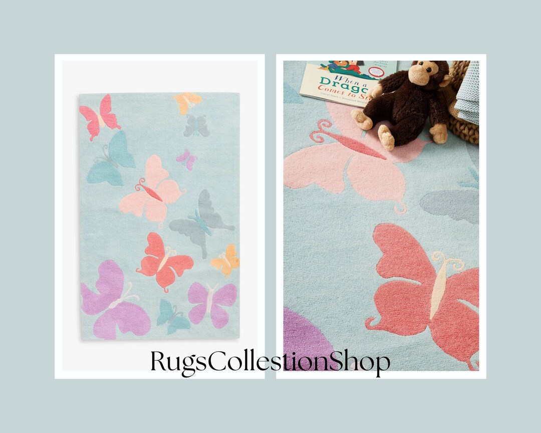 Cute Pink Kids Rug, With Happy Llama Girl Nursery Room Pink Pastel Area ...