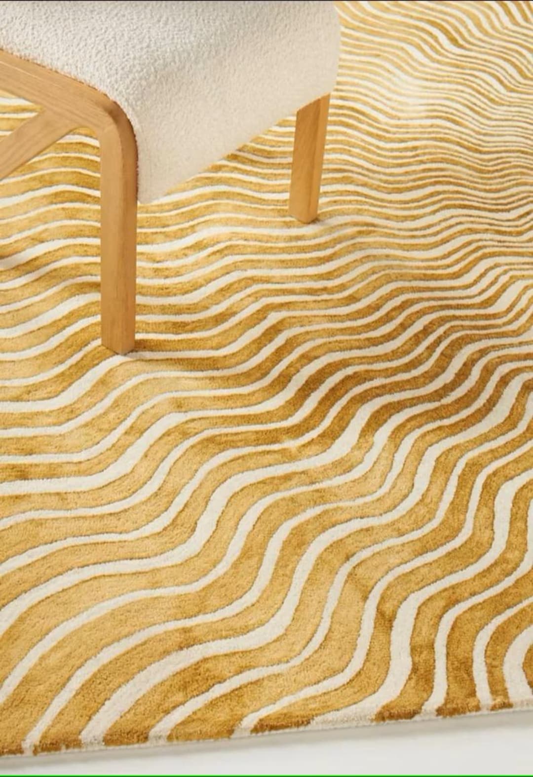 Hand Tufted Wool Rug: Half Sun Rays Design, New Zealand Wool - Etsy
