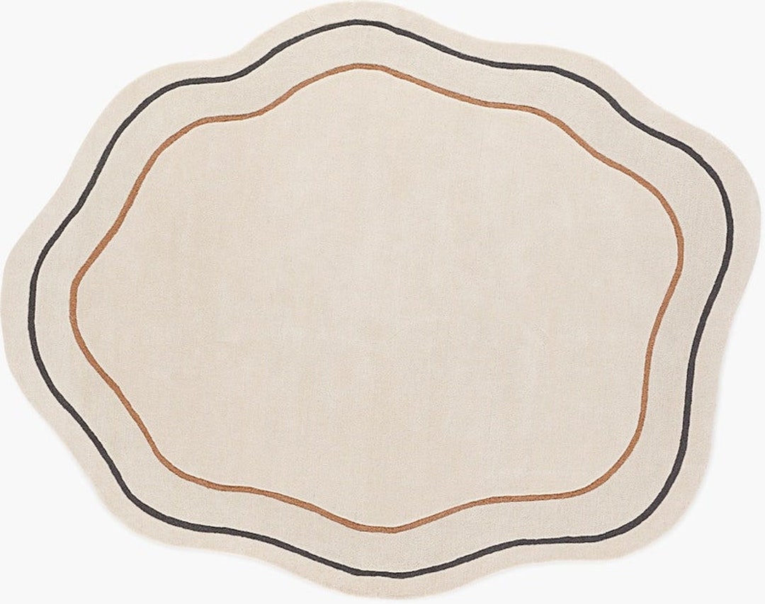 Handmade Irregular Shape Hand Tufted Rug 100% Woolen Rug 2x3 3x5 4x6 ...