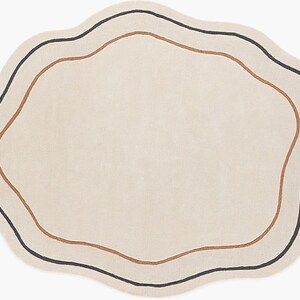 Handmade Irregular Shape Hand Tufted Rug 100% Woolen Rug 2x3 3x5 4x6 ...