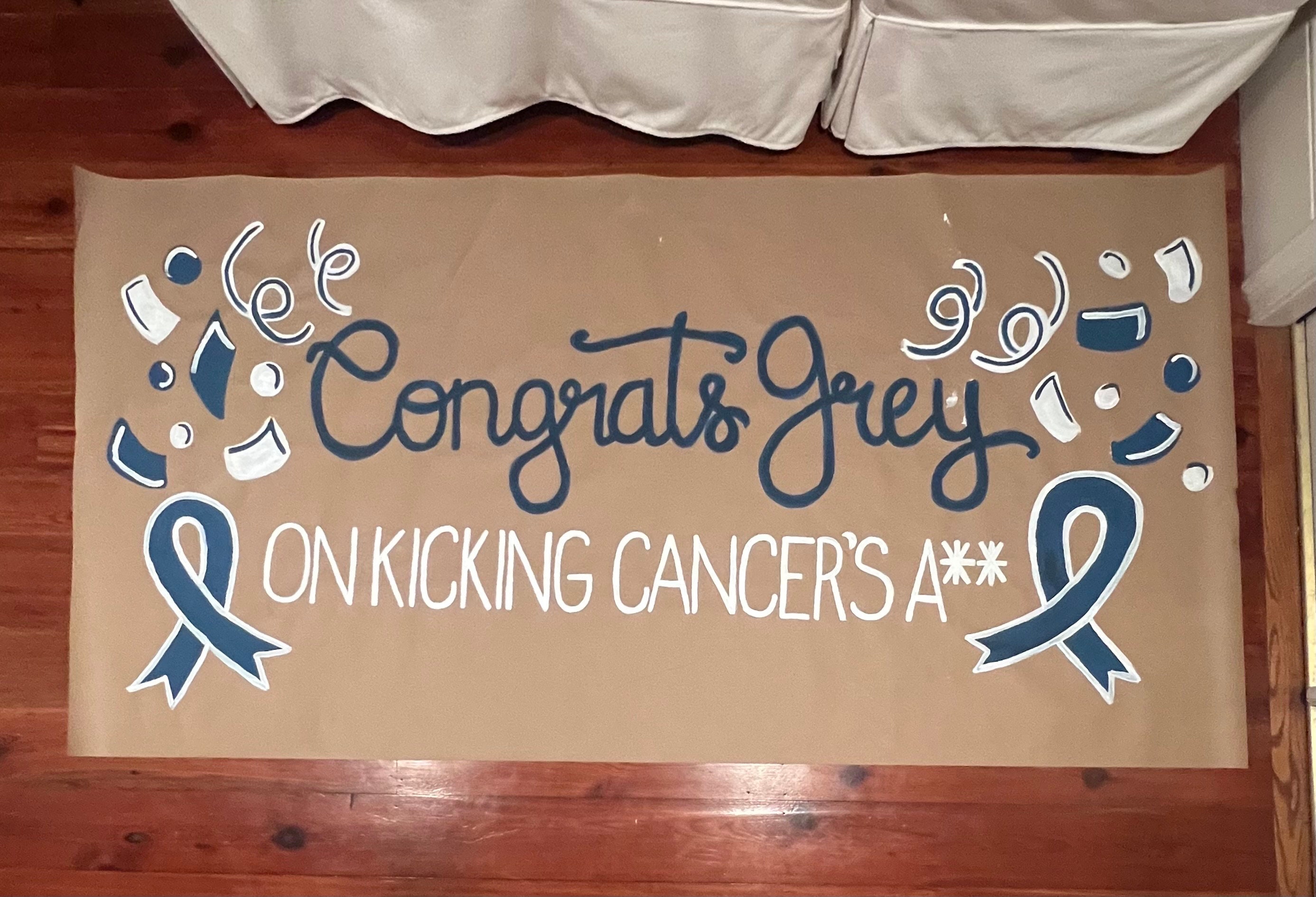 Painted Banner- Craft Paper- Custom Hand Painted- Party Banner ...