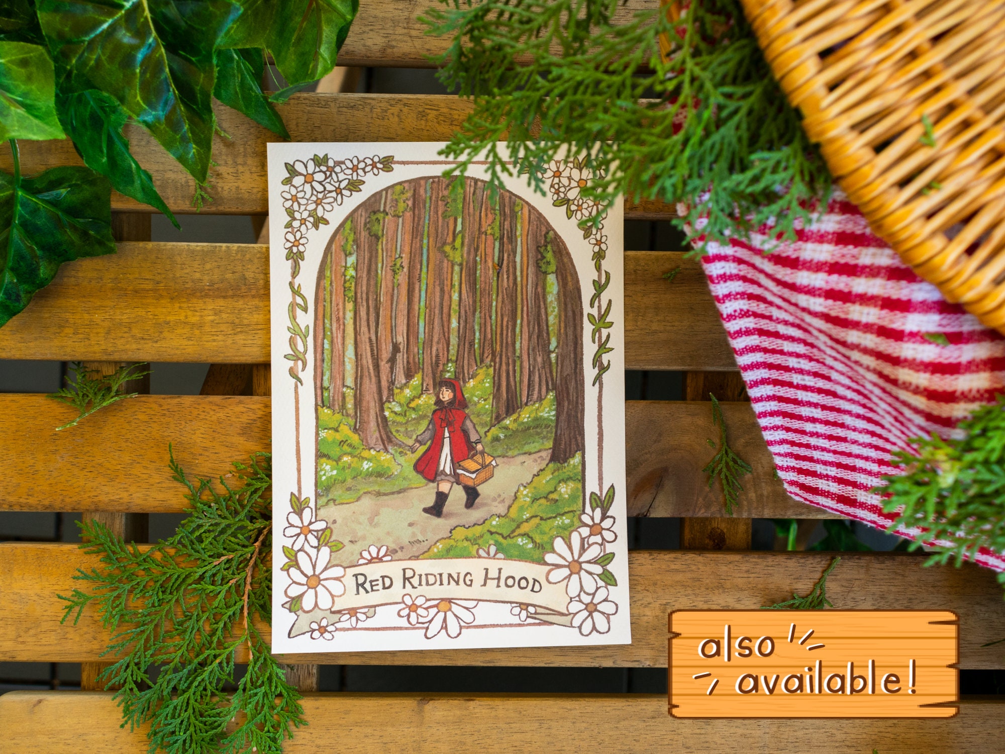 Red Riding Hood Sticker Set Glossy Die Cut 3 Fairytales & Folktales ...