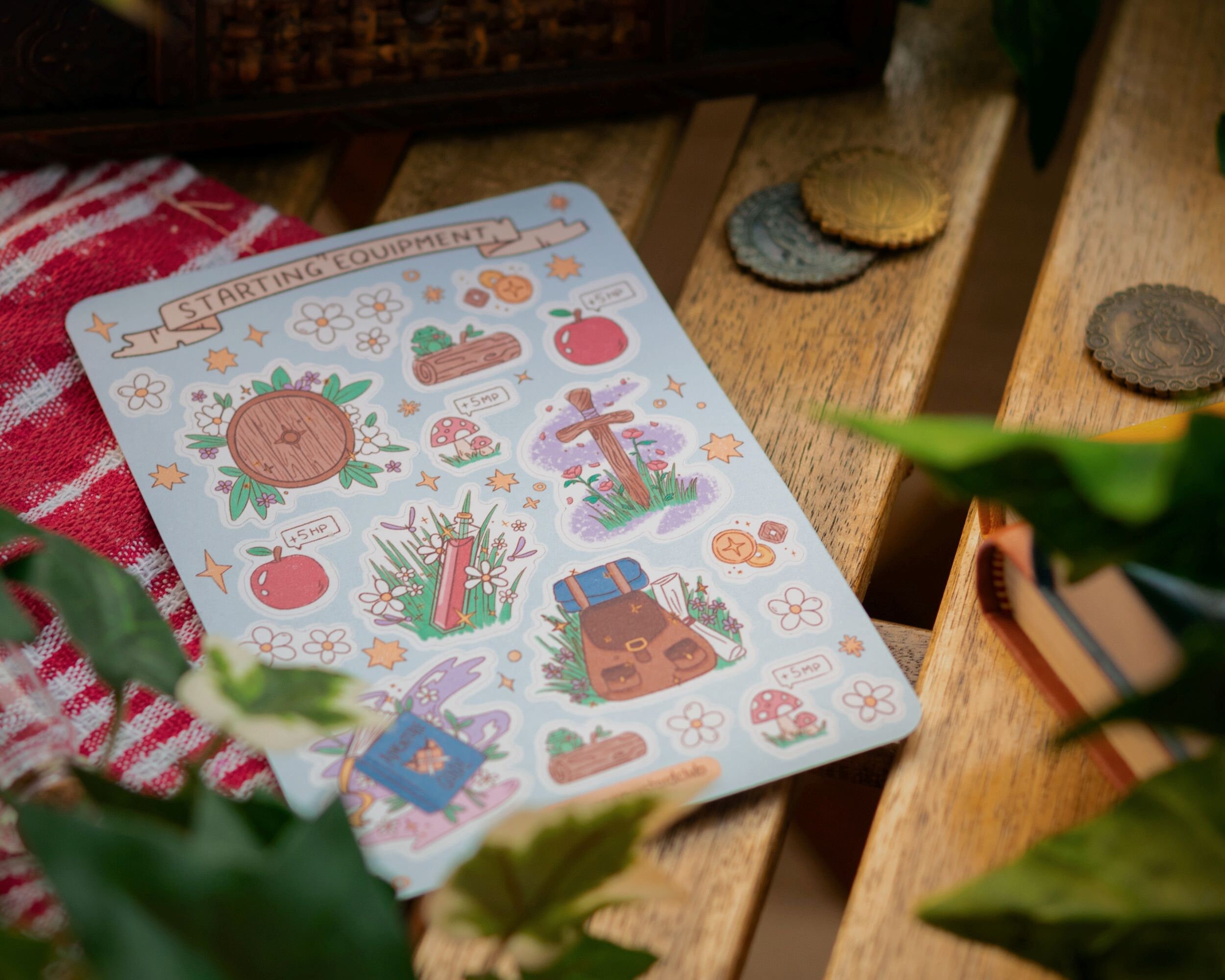 Starting Equipment A6 Sticker Sheet Matte Paper Journalling Stationery ...