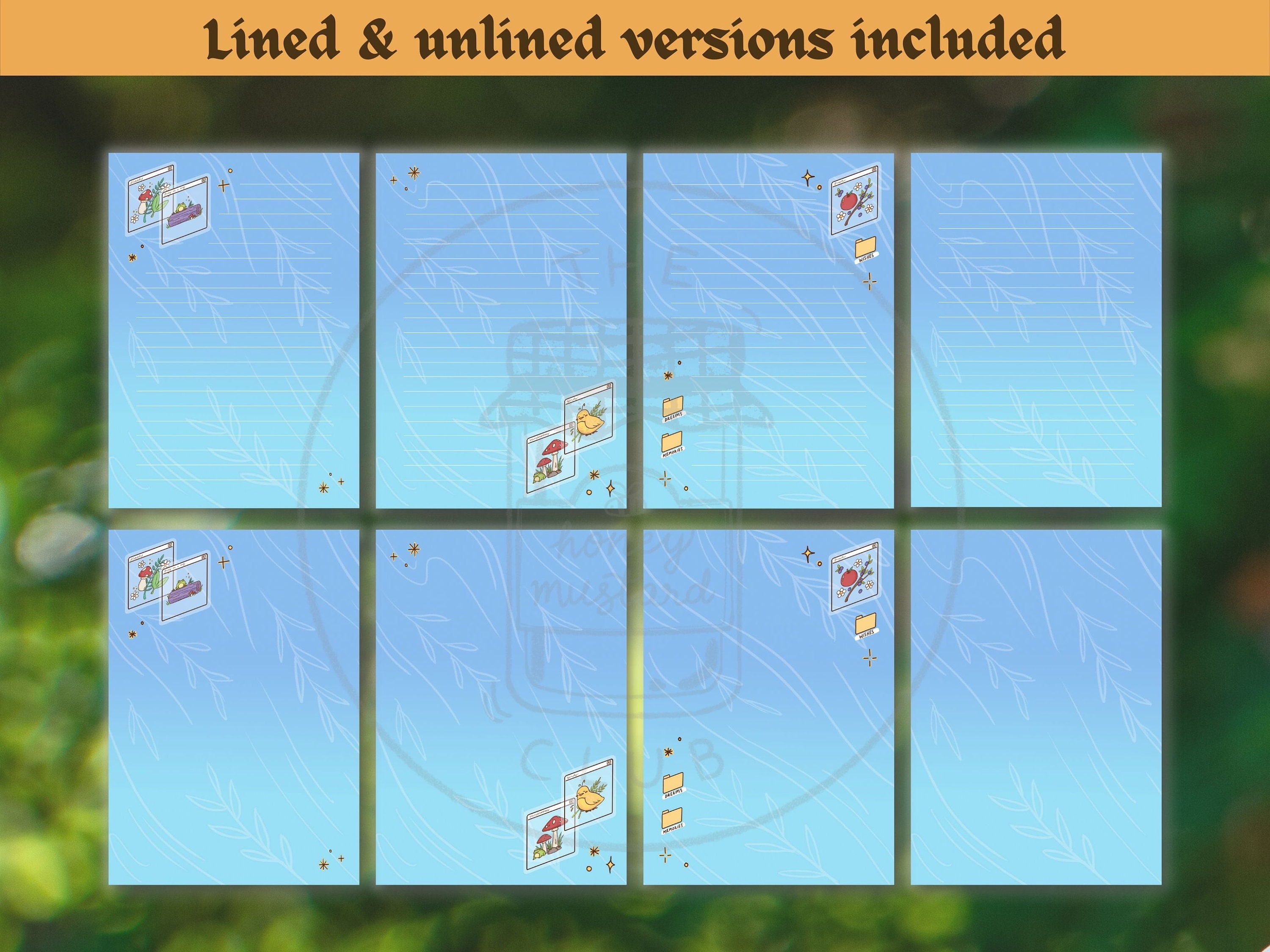 Printable Through the Windows Stationery 15 Pages Tech Fantasy RPG 'in ...