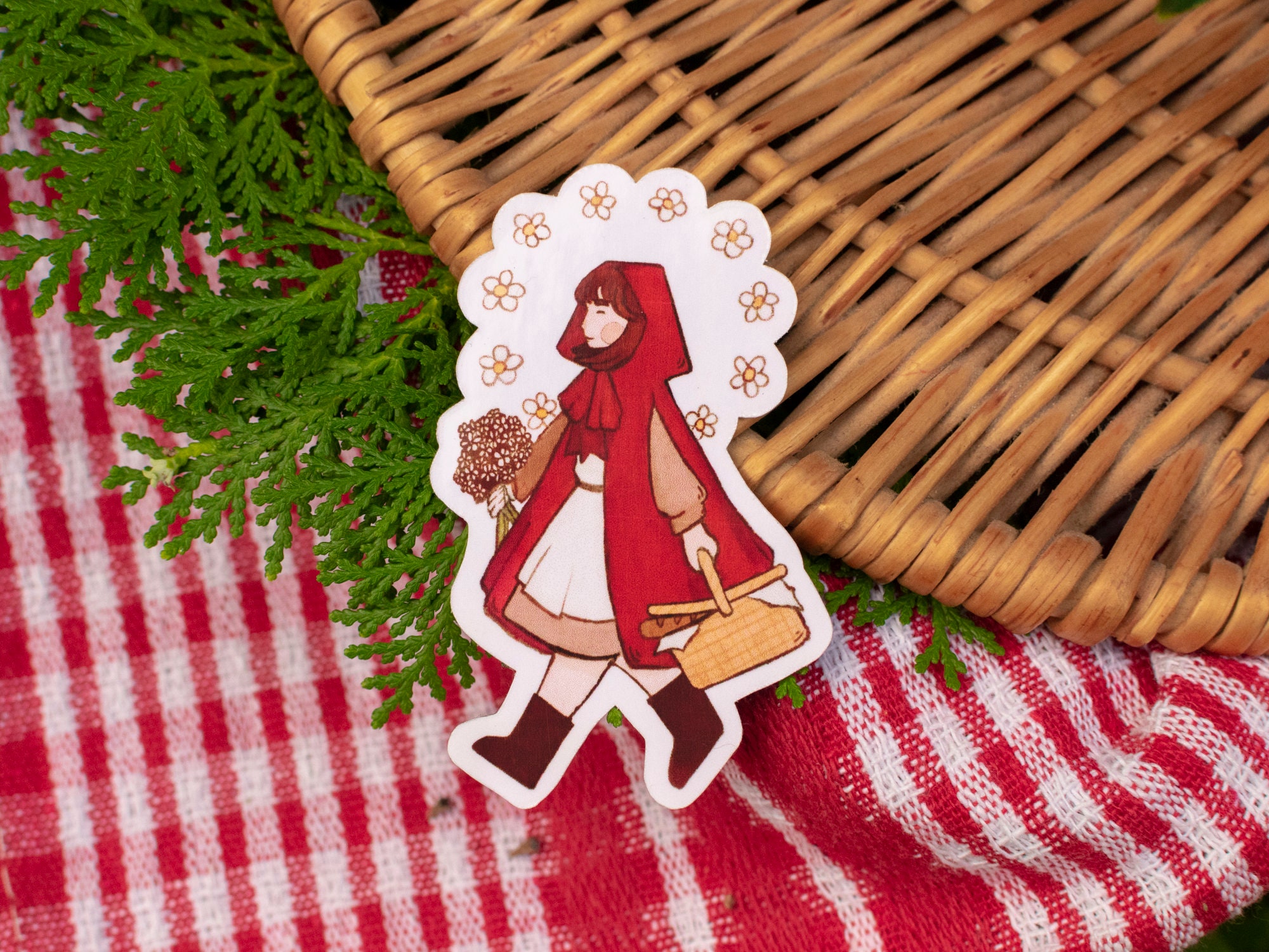 Red Riding Hood Sticker Set Glossy Die Cut 3 Fairytales & Folktales ...