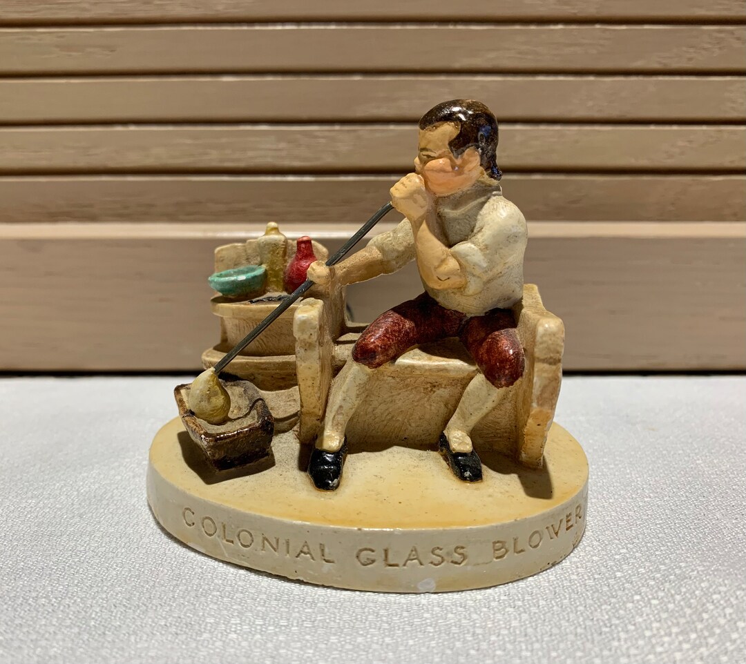 Vintage Sebastian Miniatures Colonial Glassblower - Etsy