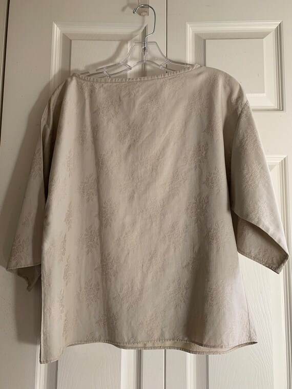 Vintage Boxy Damask Top - Gem