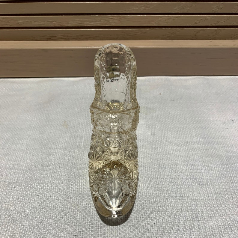 Vintage Clear Glass Slipper - Etsy