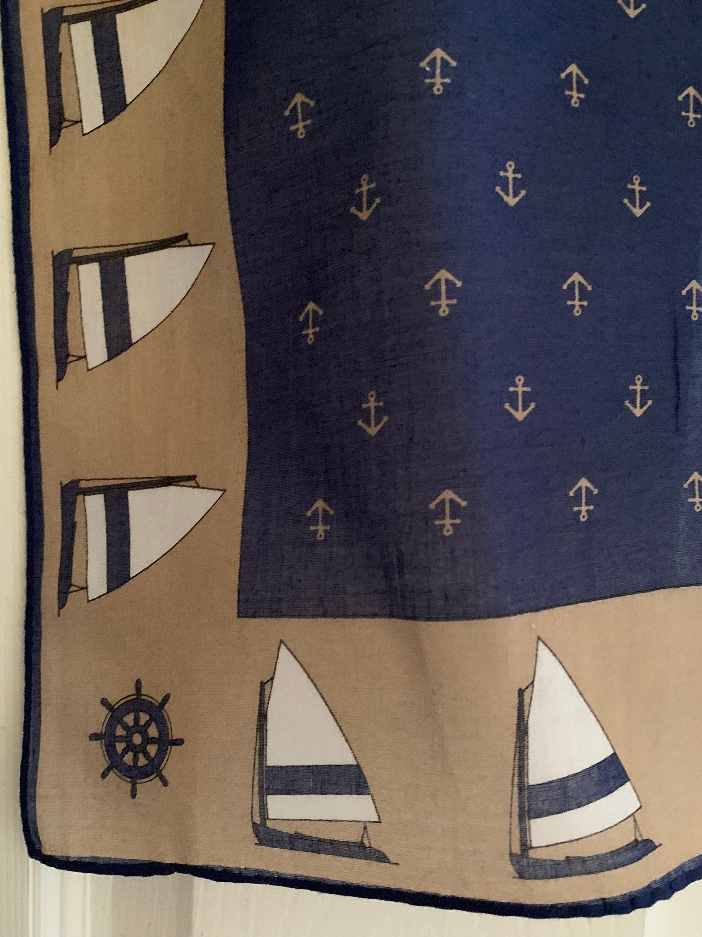 Vintage J. G. Hook Nautical Scarf - Etsy