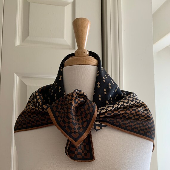 Vintage Graphic-Pattern Scarf - Gem
