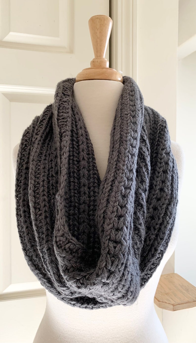 Ann Taylor Gray Infinity Scarf - Etsy