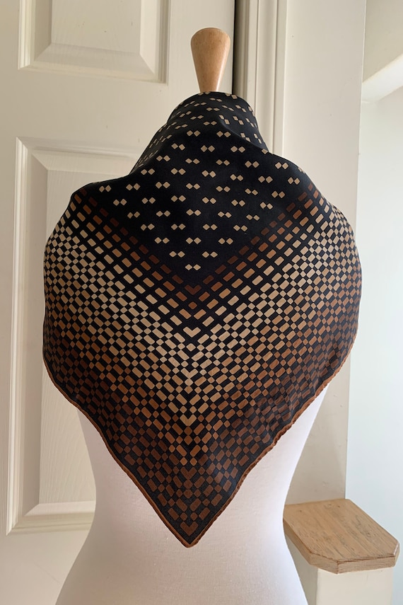 Vintage Graphic-Pattern Scarf - Gem