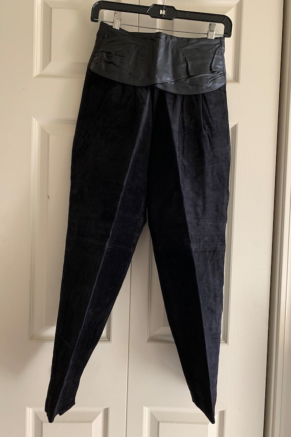 Vintage Spiegel Suede and Leather Pants - Gem