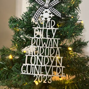 Personalized Christmas Tree Name Ornament - Etsy