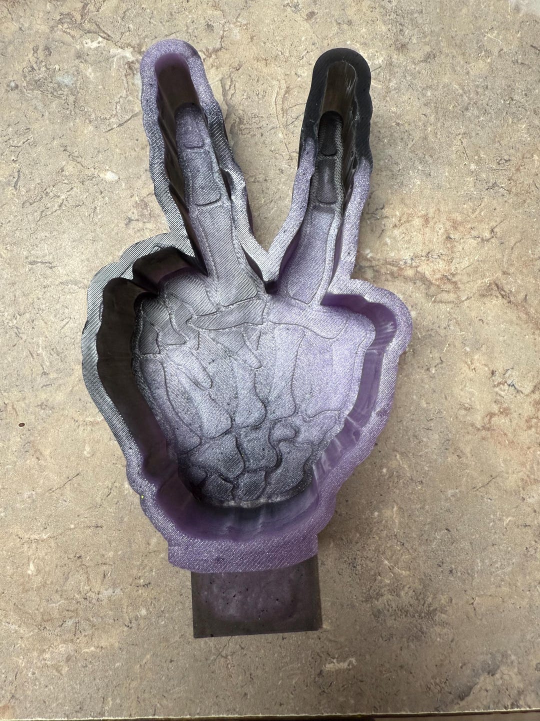 Peace Out Skeleton Hand Freshie Mold - Etsy