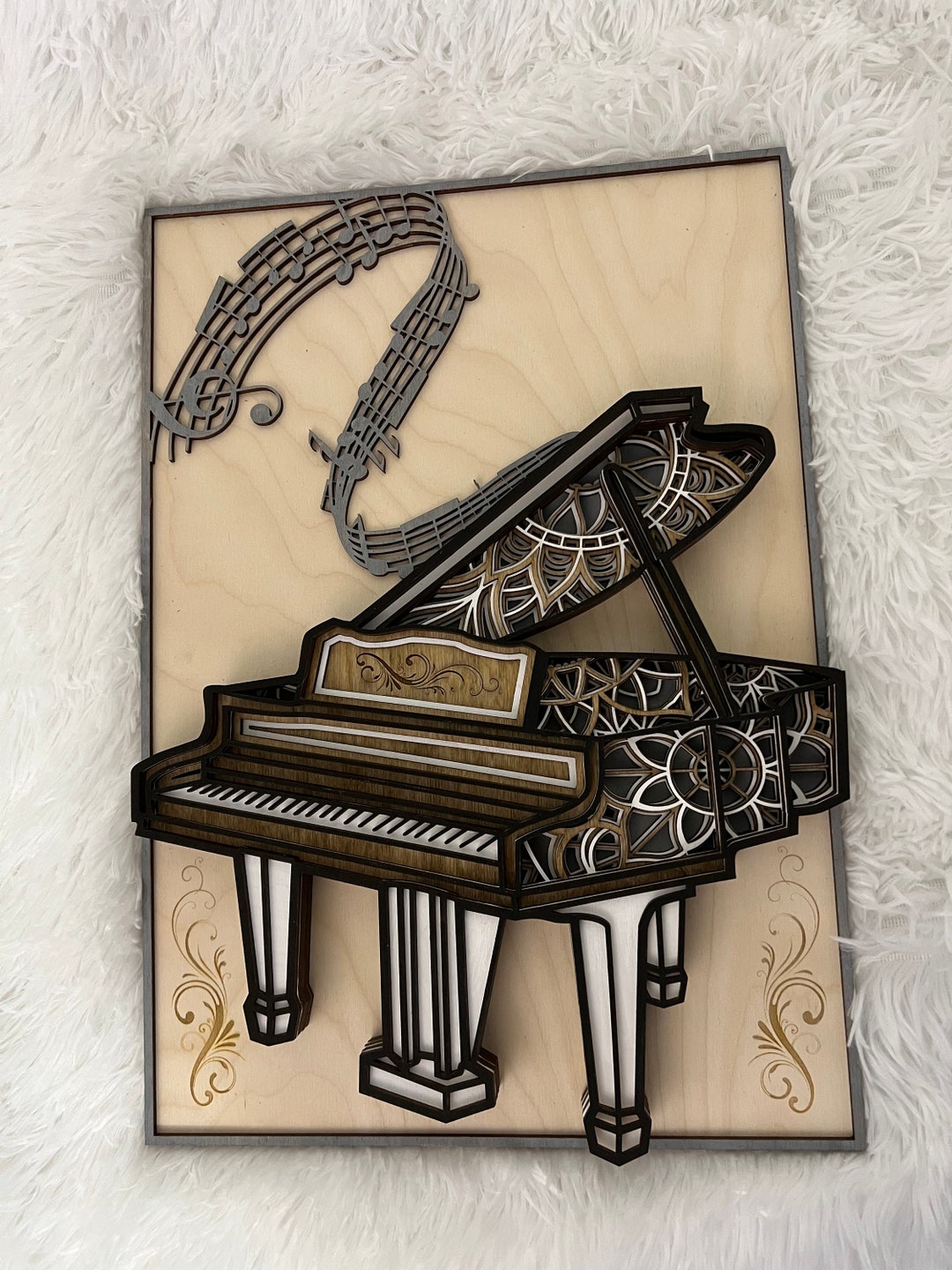Multi-layered Mandala Piano - Etsy