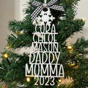 Personalized Christmas Tree Name Ornament - Etsy