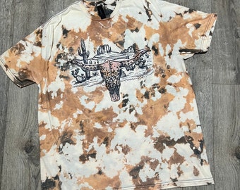 Cow Print Bleach Mock Up, Digital Download Only, Cow Print Western Acid ...