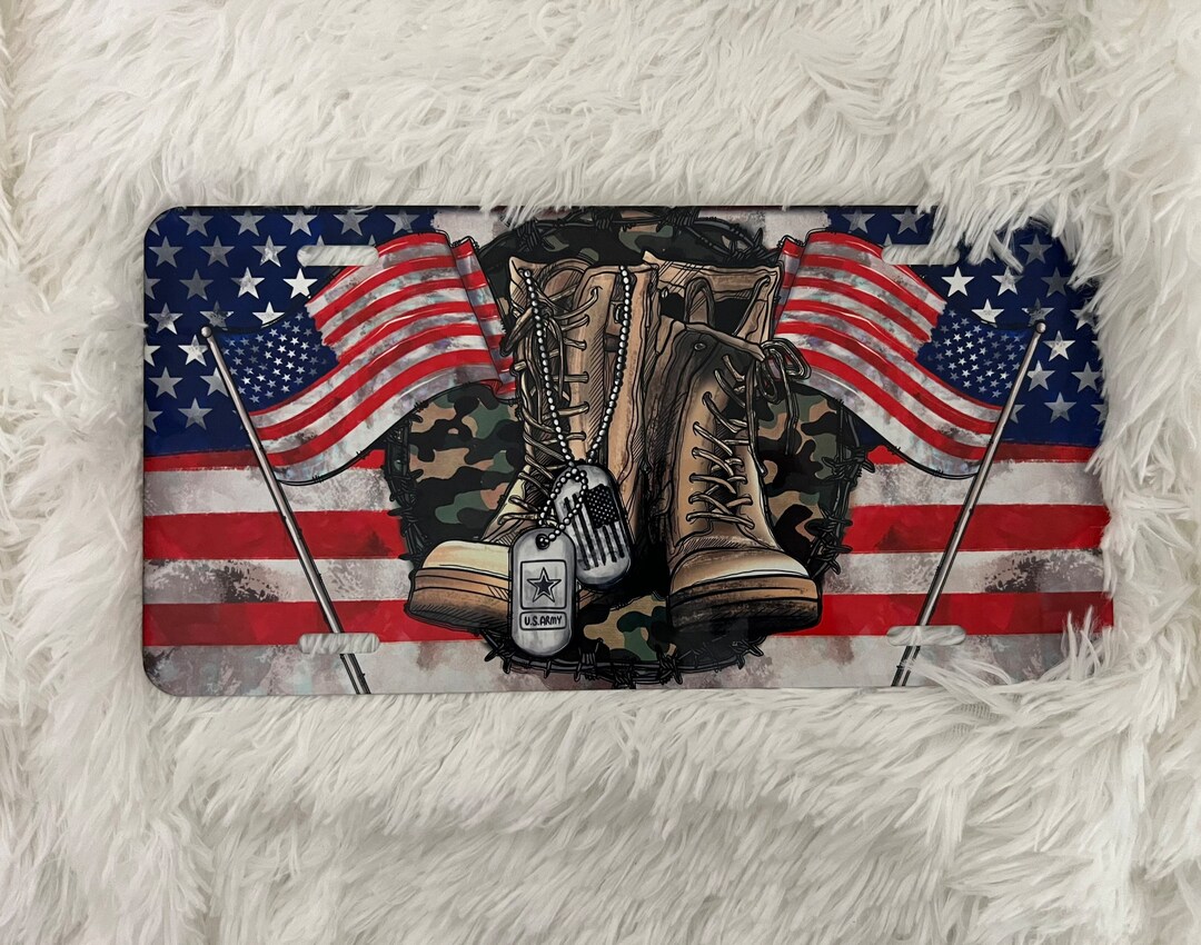 US Army Custom License Plate - Etsy