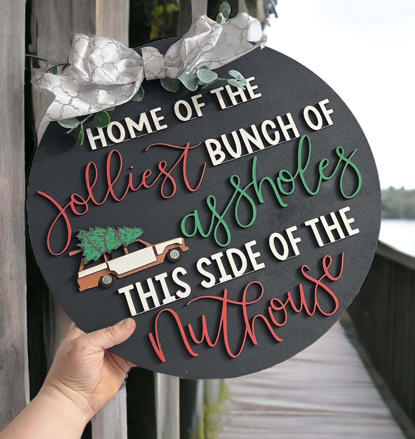 Home of the Jolliest Bunch of Assholes Door Hanger - Etsy