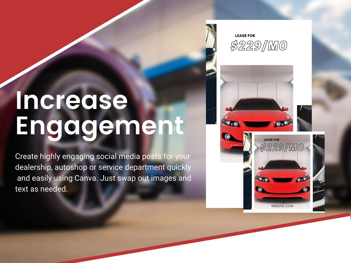 30 Instagram and Facebook Automotive Templates Made in Canva | Social ...
