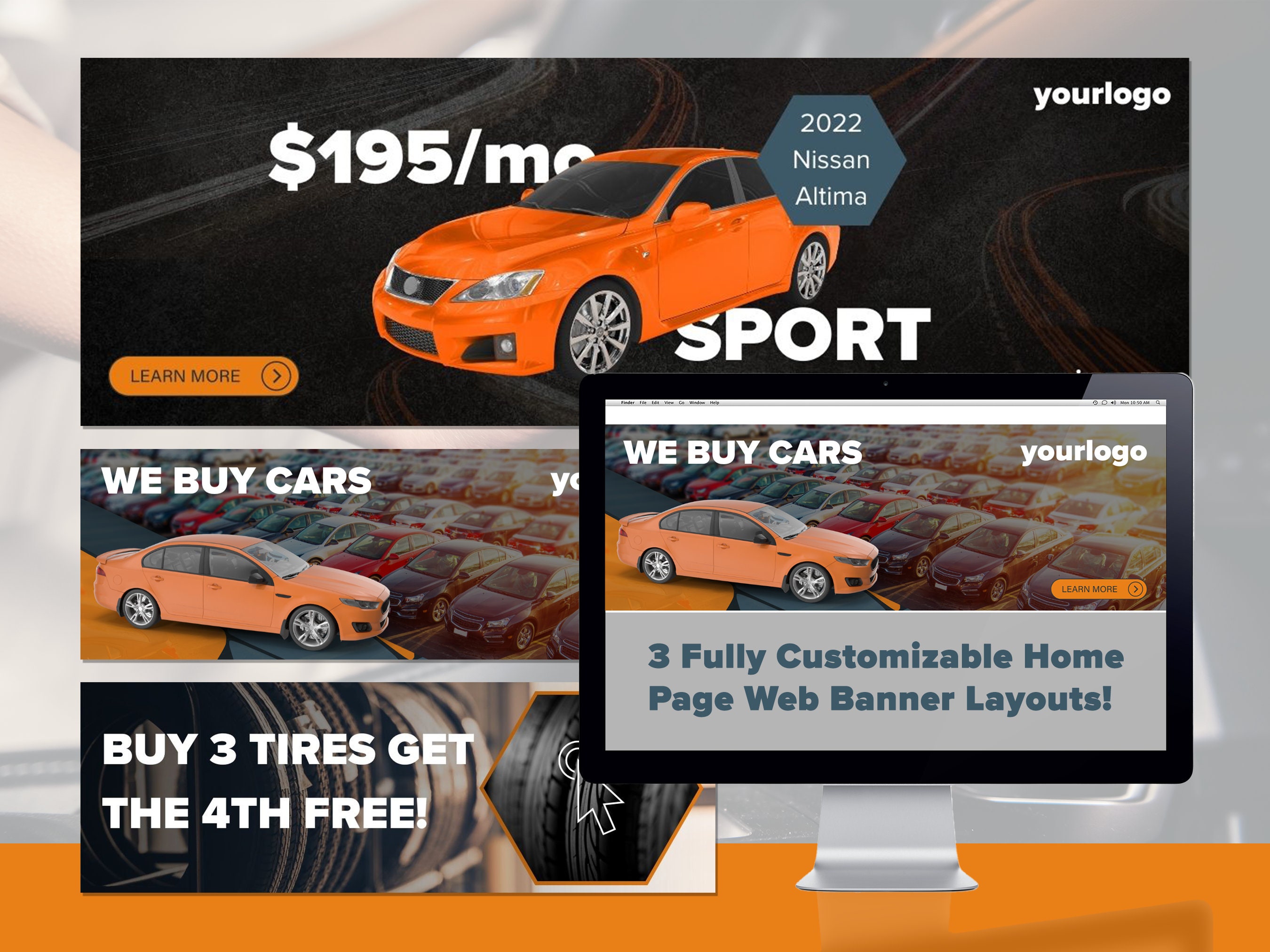 Dealership Complete Branding Package Automotive Templates in Canva ...