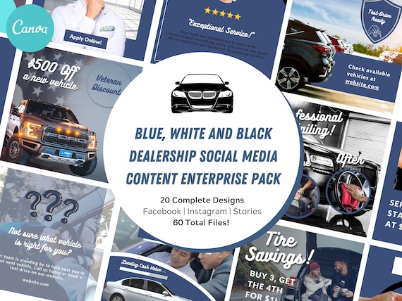 60 Instagram and Facebook Automotive Dealership Templates in - Etsy