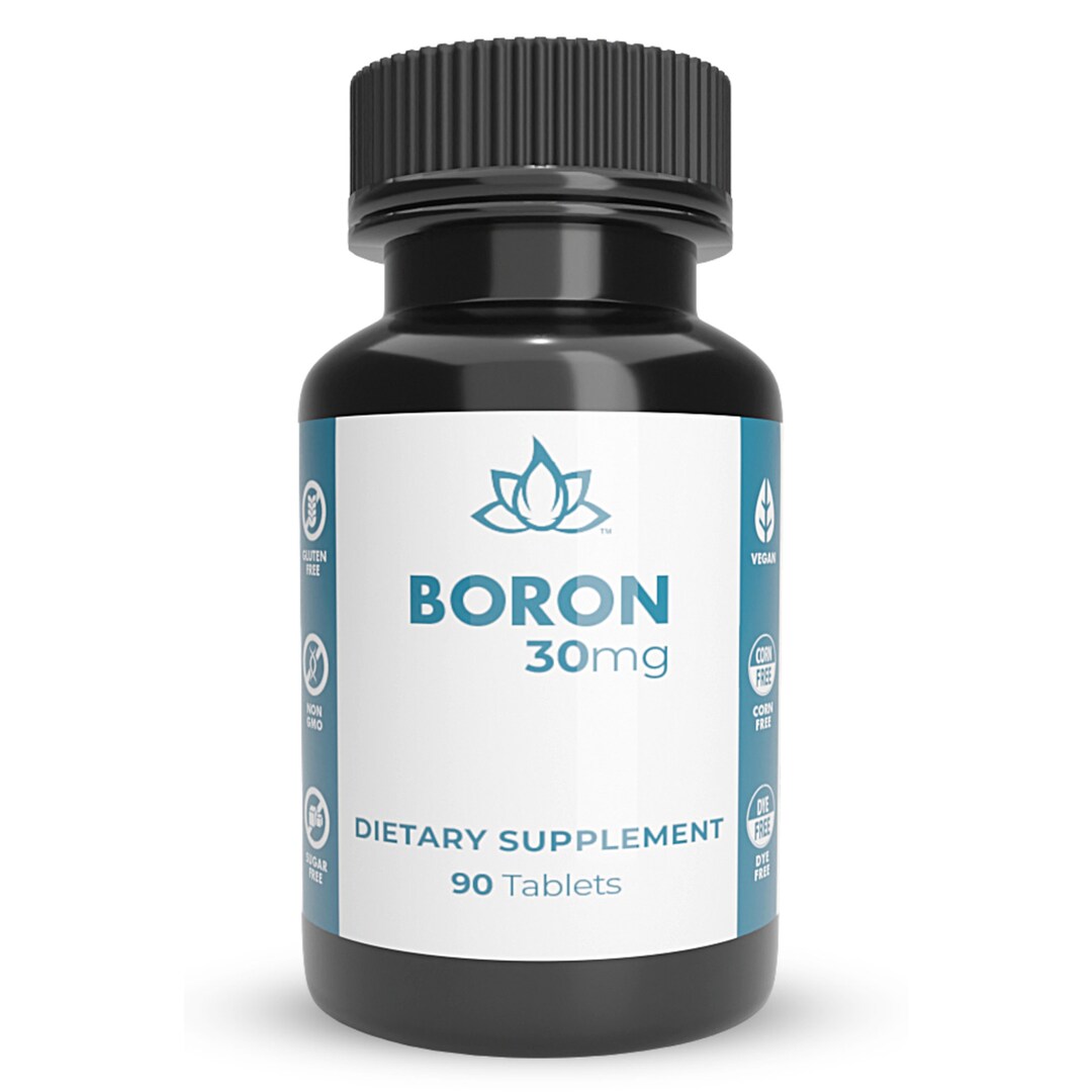 Boron Mineral Supplement 90 Soft-pressed Tablets 30mg per - Etsy