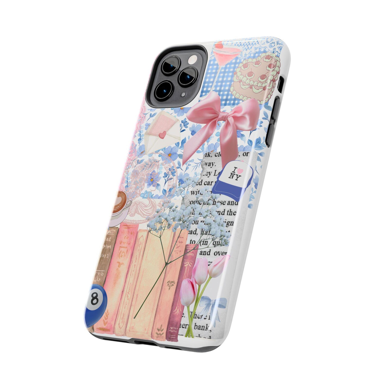 Coquette Soft Girl Collage Decoden Phone Case Lace Floral Flowers ...