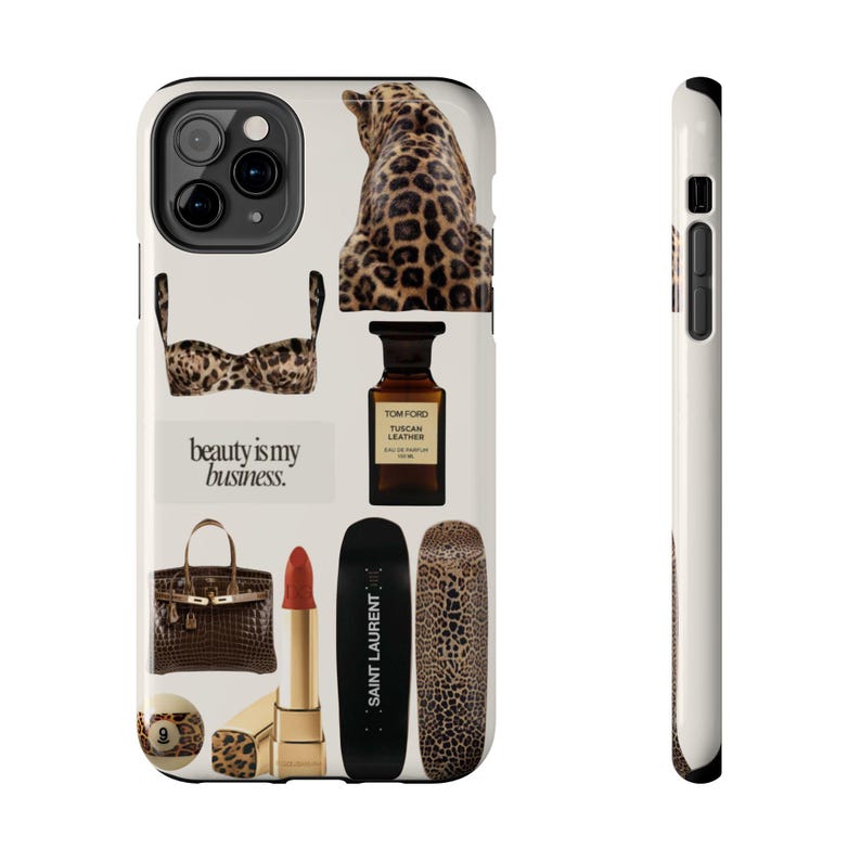 Brown Aesthetic Phone Case Leopard Print Phone Case Mood Board Phone ...